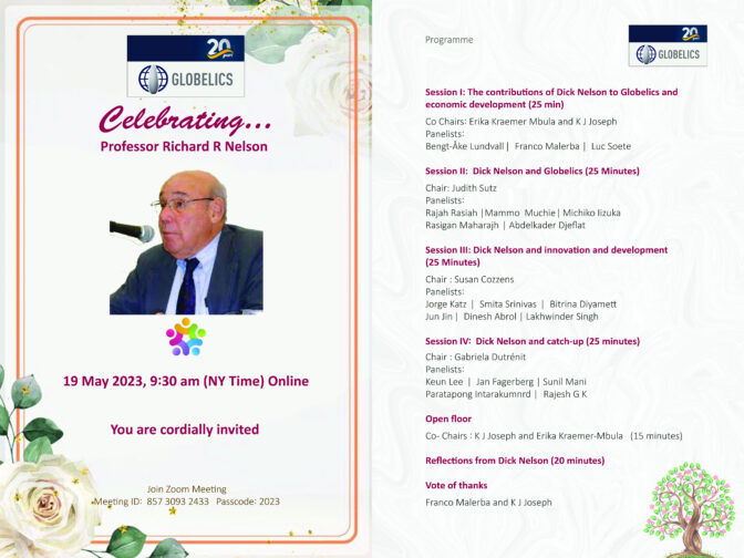 Celebrating Professor Richard R Nelson – Globelics